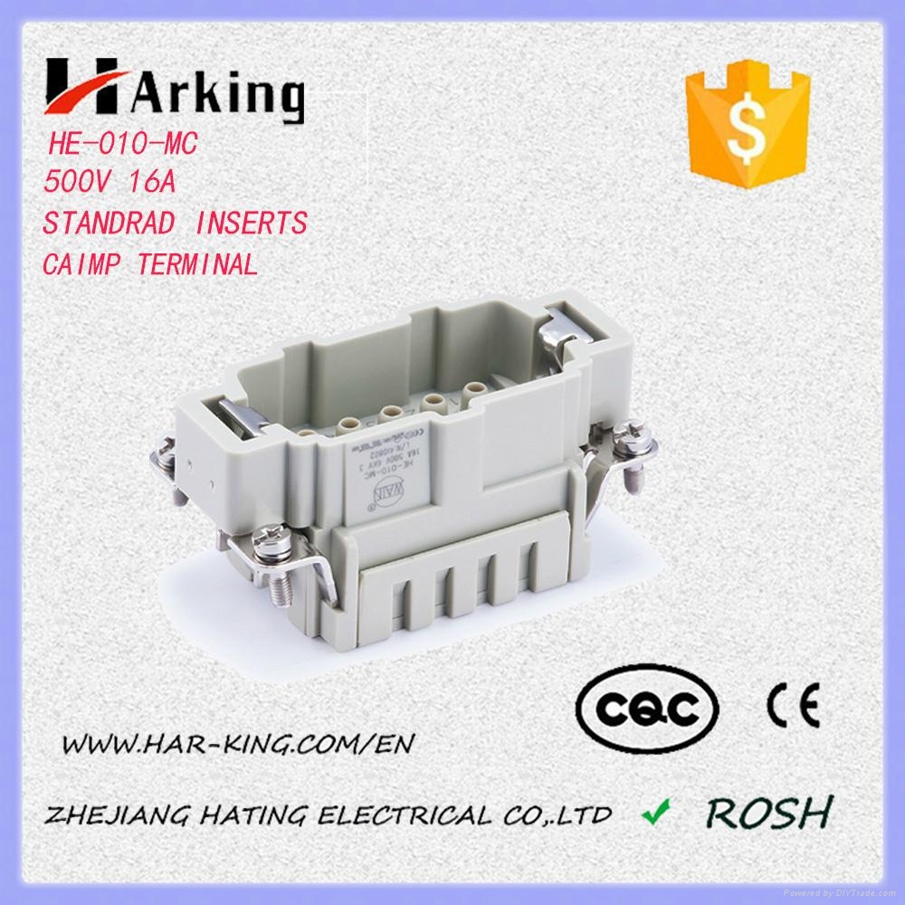 HE-010 Heavy Duty Connector 10Pins 16A Screw Terminal Connector ...