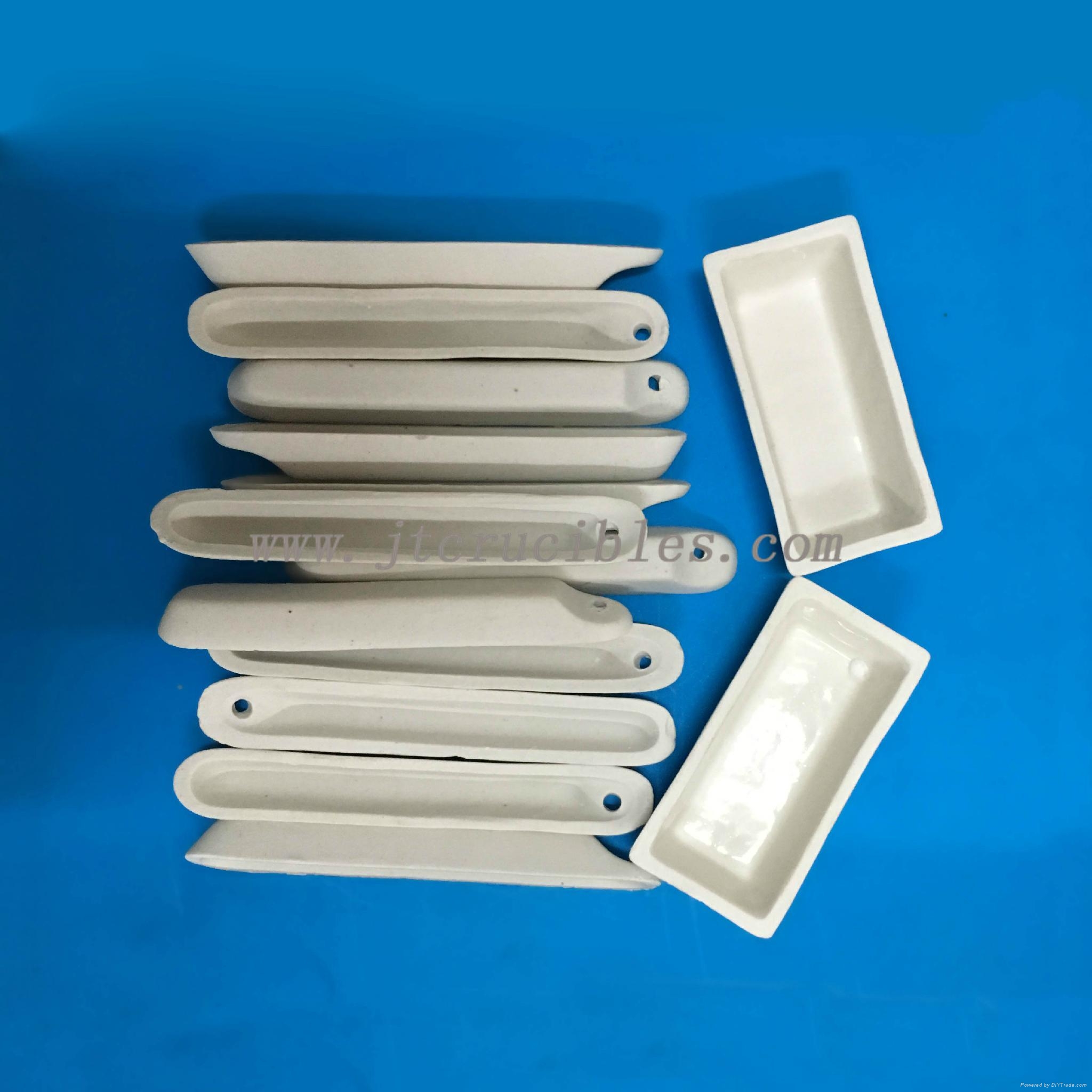 High Alumina Ceramics Combustion Boat with hole cupels - JT-CC - jintuo ...