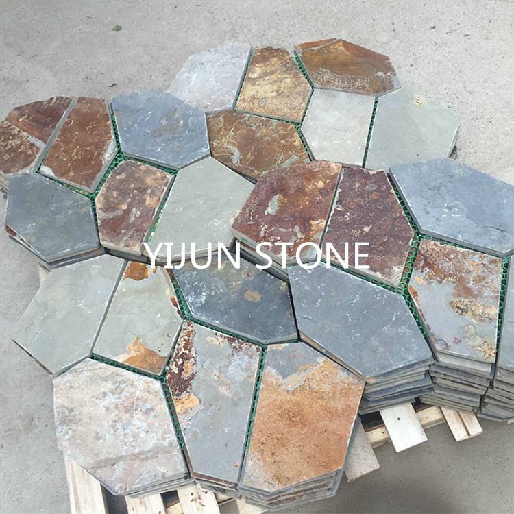 Natural SLATE miscellaneous combination of rust rust plate net park ...