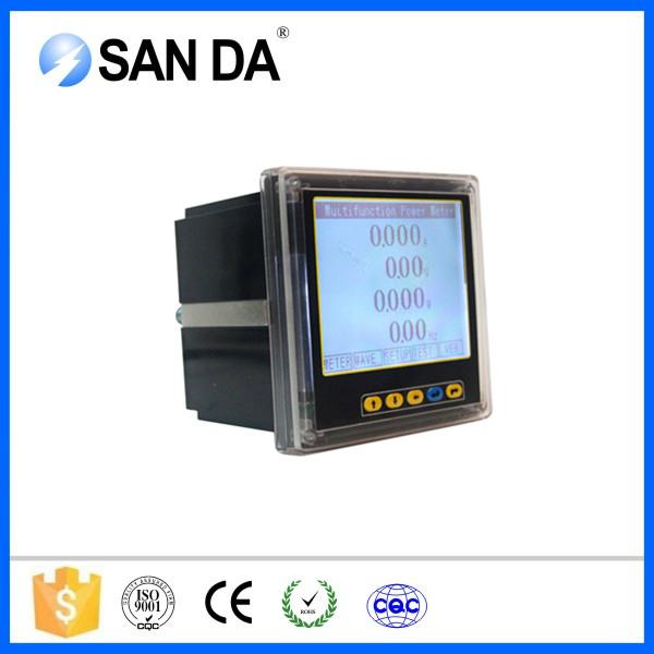 LCD three phase digital only display multifunction power meter RS485 Modbus-RTU - SD994E-9SY ...