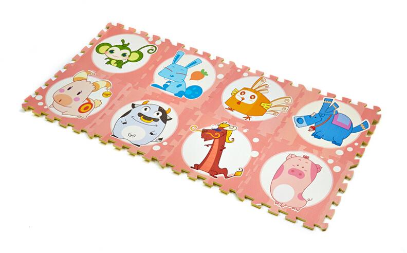 Animals Learning Mats for Early Education Kids Cartoon Letters Mats ...