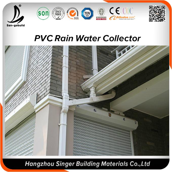 SGS certificate Africa ASA 5.2inch K-style White Color PVC Rainwater ...