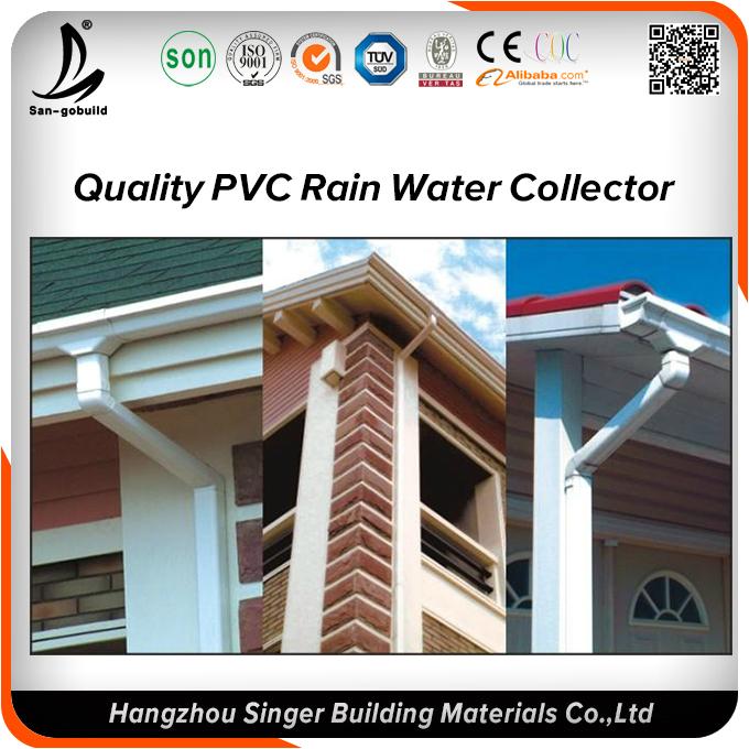SGS certificate Africa ASA 5.2inch K-style White Color PVC Rainwater ...