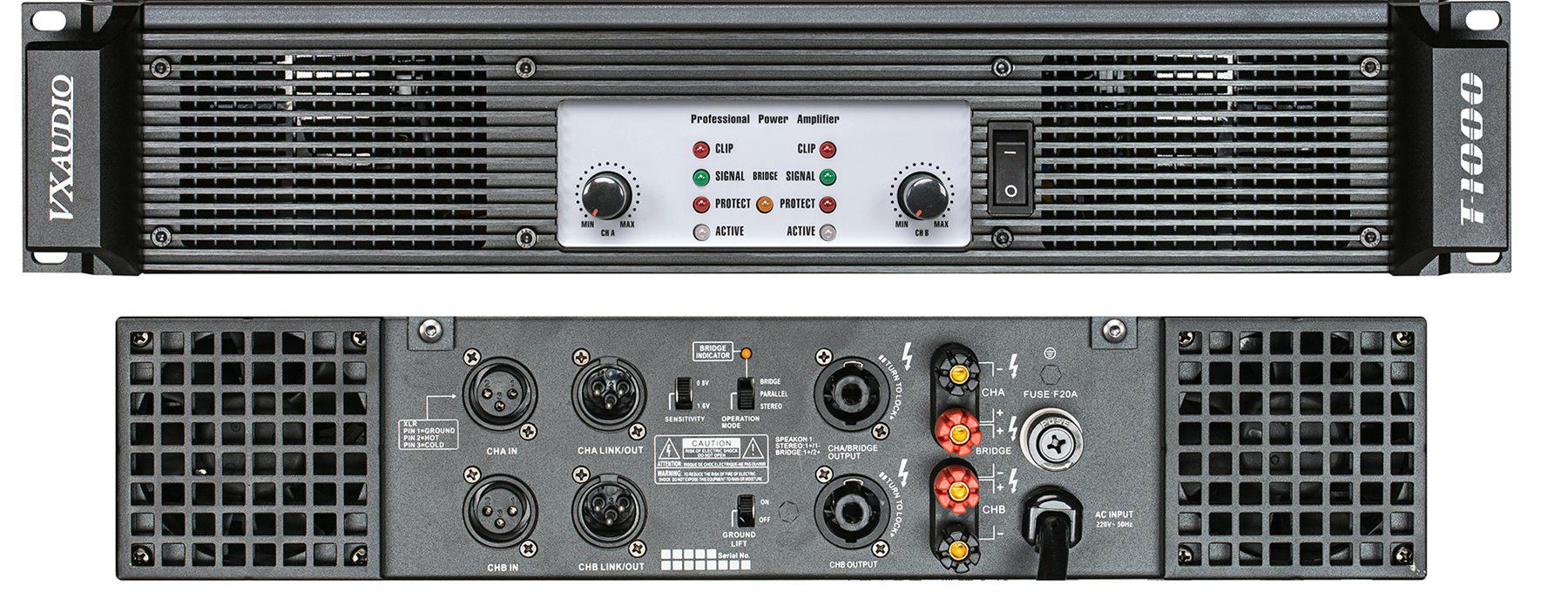 High Power Output of Professional Power Amplifier - T-800 - VX (China ...