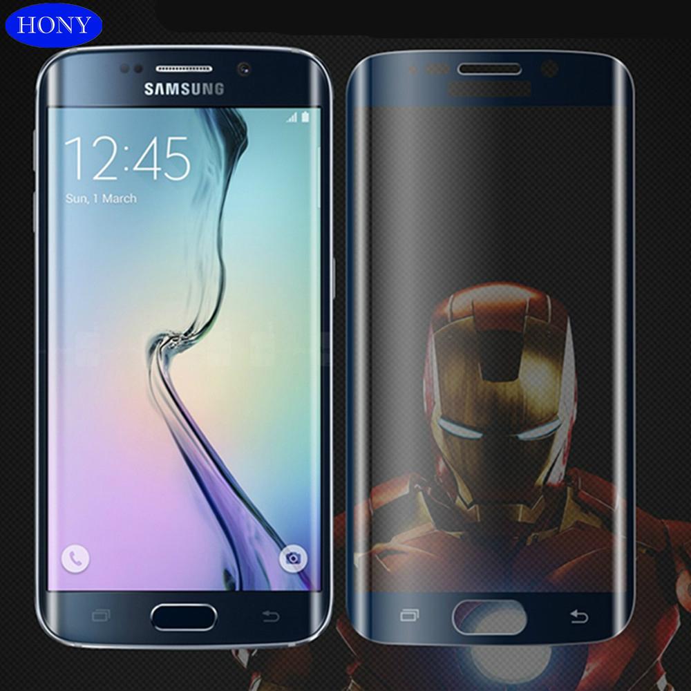 3D Curved Full Cover Screen Protector S6 S6 Edge S8 S8 Edge Tempered ...