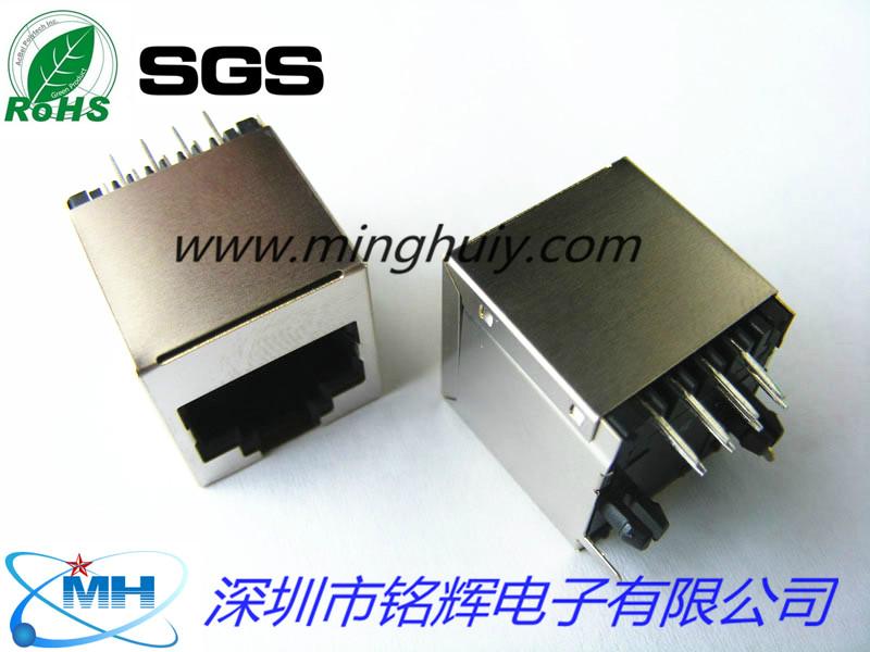 厂家供应立式180度内置变压器、滤波器RJ45插座MHBJ-5112ANL - MHBJ-XXXX - 铭辉 (中国 广东省 生产商 ...