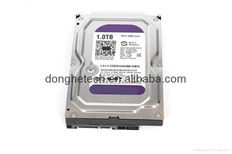 WD10PURX--1TB 3.5'' 64MB Cache 7200RPM Purple CCTV/DVR/NVR Internal Hard Drive - Western Digital ...