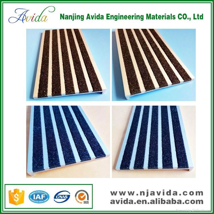 slip-resistant aluminium stair nosing for carpet - ASNC-21 - AVIDA ...