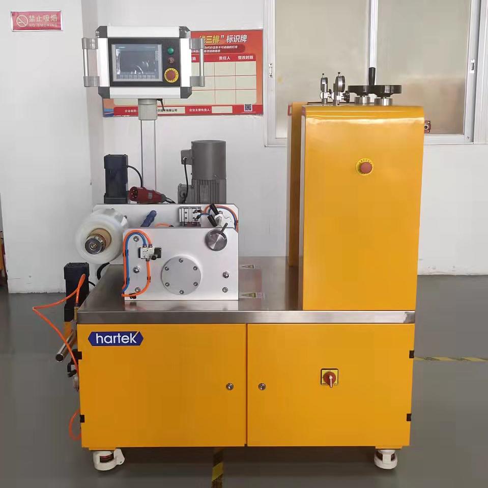 Three-roll calender laboratory small sheet extruder - HTSE-150 - Hartek ...