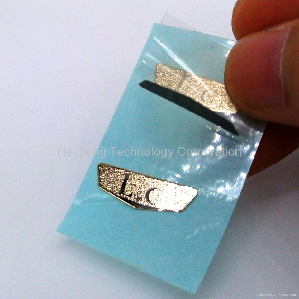 custom metal box logo sticker jewelry box logo design sticker - 007 ...