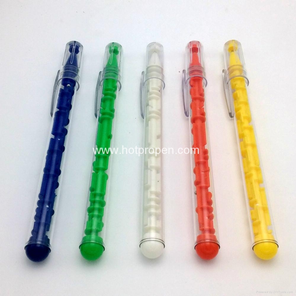 plastic maze ball pen for children funny pen - BVP044 - HOT PROMOPEN ...