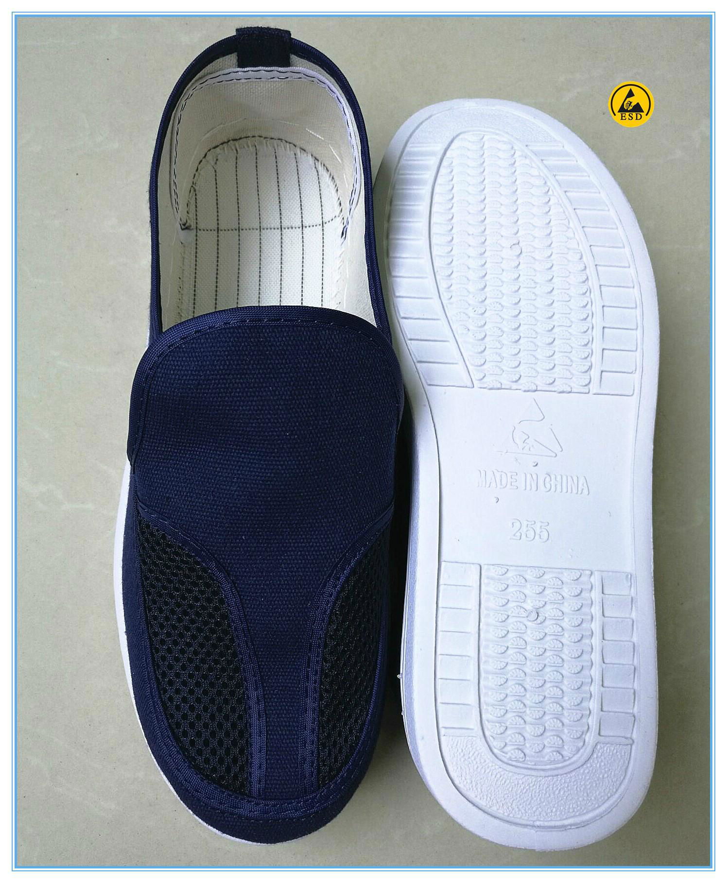 blue canvas upper pvc outsole esd canvas shoes - JR-503 - JingRo (China ...