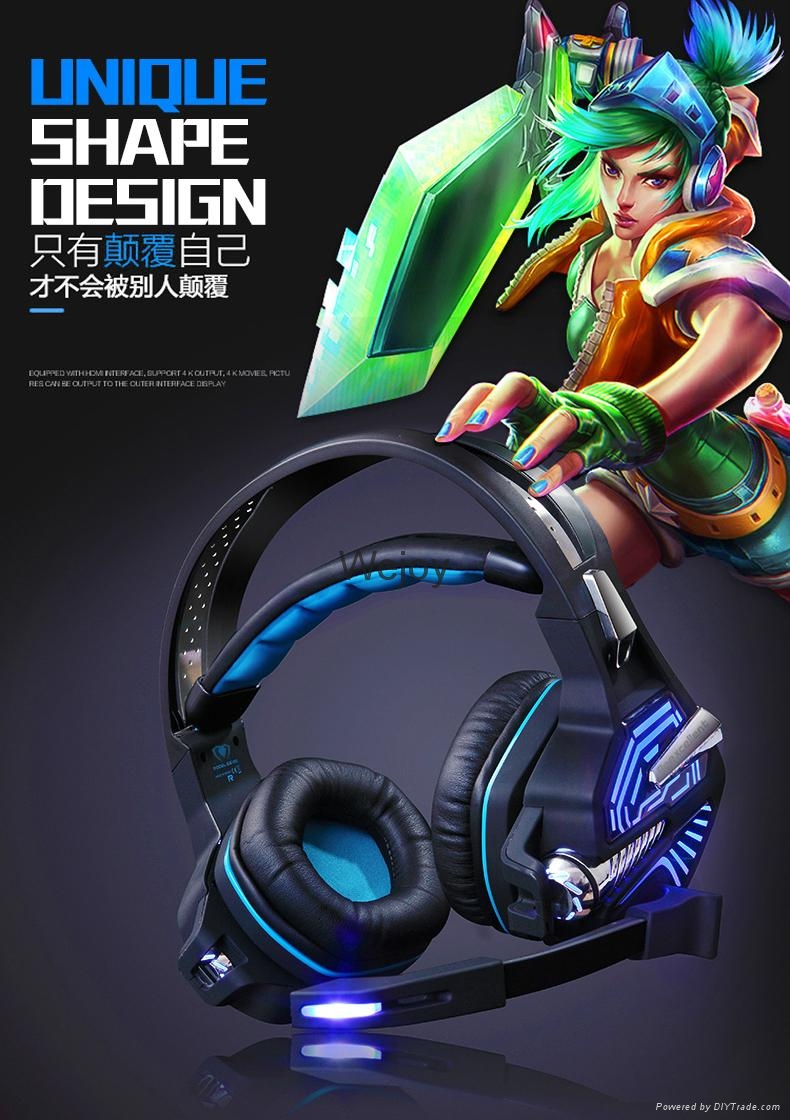 Gaming headsets headbands with mic for laptop xbox one PC - GM-9-001 ...