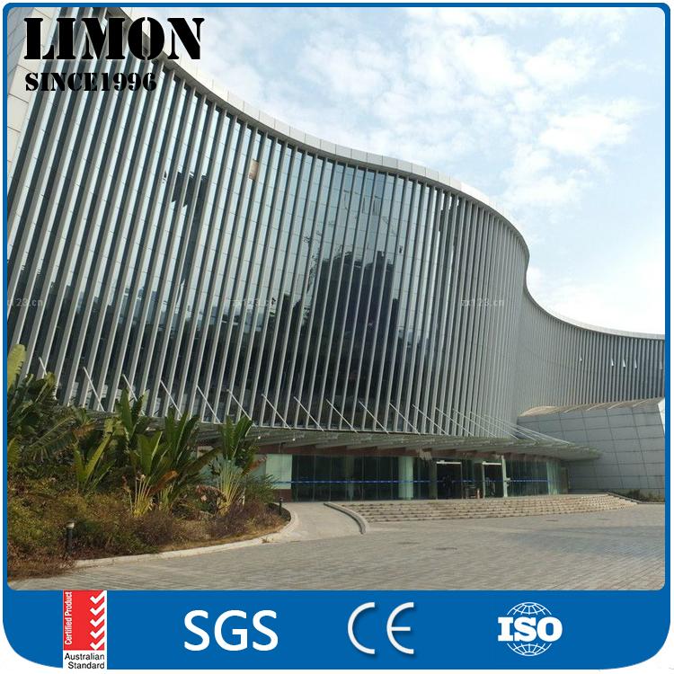 Energy efficiency and security aluminum glass curtain wall system for ...