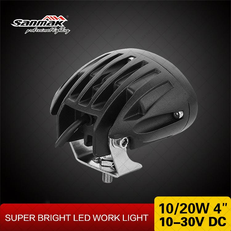 SANMAK 12V Safety LED Work Light 4 inch Blue Spotlight 20w Blue Light ...