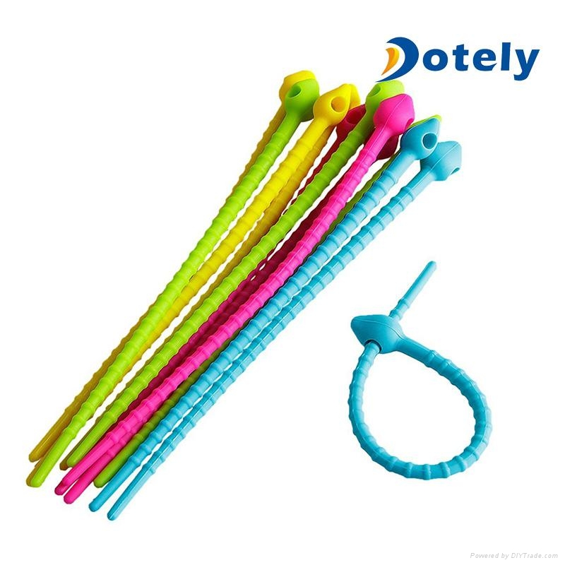 Colorful All-Purpose Silicone Ties Multi-Use Smart Tie - DTL-5S019 ...