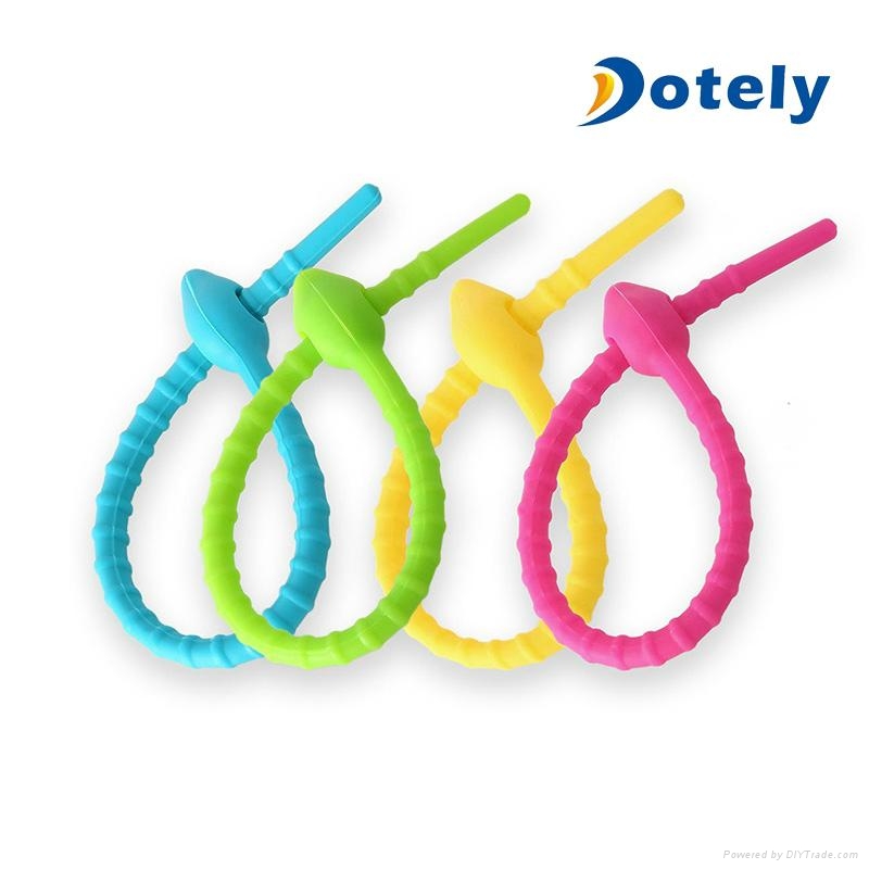 Colorful All-Purpose Silicone Ties Multi-Use Smart Tie - DTL-5S019 ...