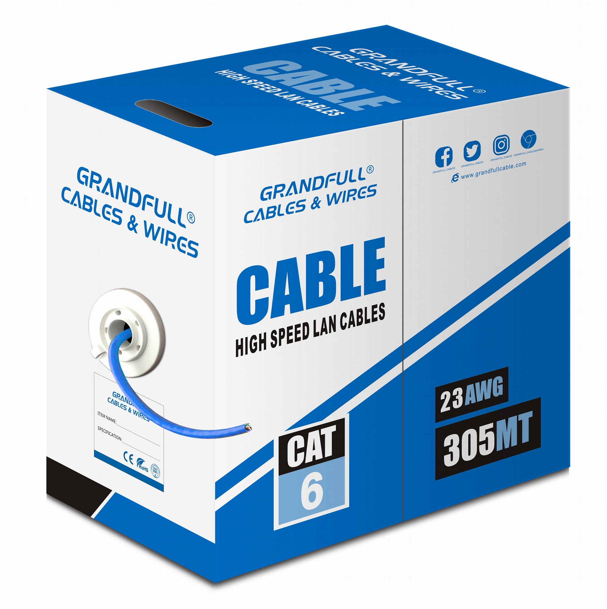 Cat6A Ethernet Cable - UTP/FTP/SFTP - GRANDFULL CABLES&WIRES (China ...
