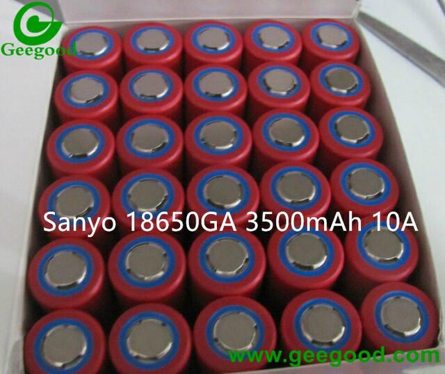 Sanyo NCR18650GA 18650 GA 3500mAh 10A high amp power battery - 18650BF ...