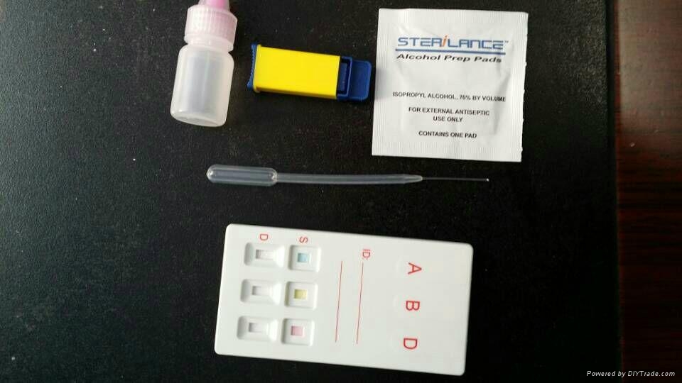 one step rapid diagnostic ABO blood grouping test kit - cassette ...