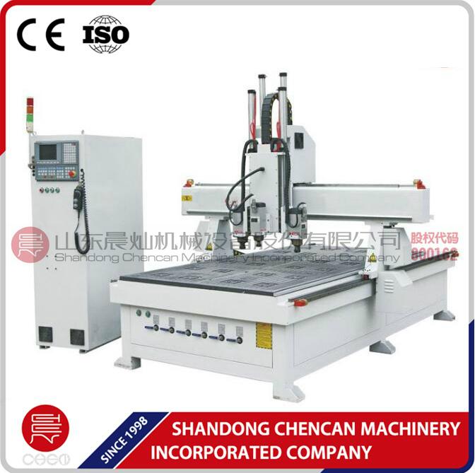 simple ATC cnc router wood router 1325 with three spindles - Chencan (China Manufacturer ...