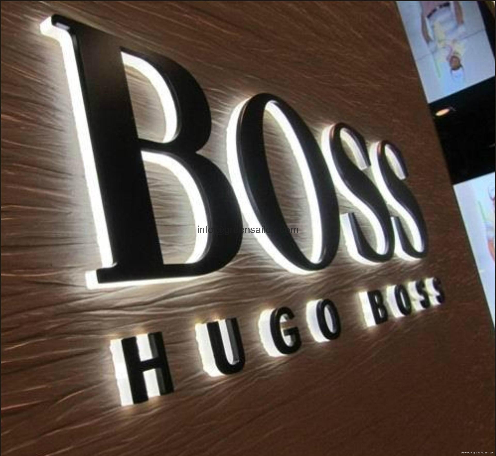 LED illuminated channel letter logo signs customized 3D logo signs - BF ...