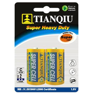 TianQiu brand super heavy duty battery metal jacket - R20P/SIZE D ...
