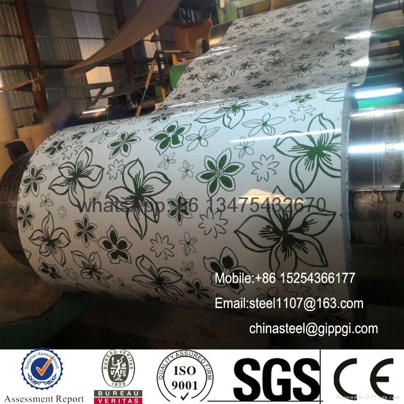 Flowers pattern PPGI decoration building steel coil - Flowers ppgi ...