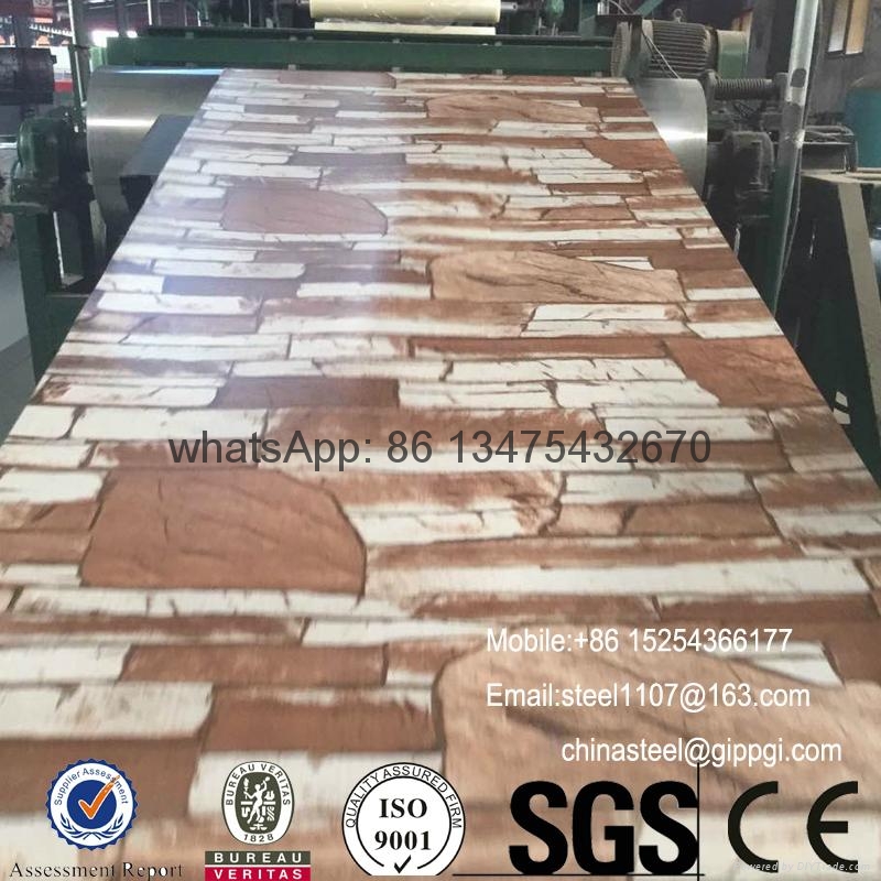Brick stone pattern PPGI steel building material wall - brick pattern - SHUANGXIN (China ...