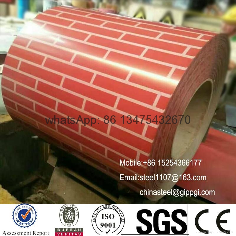 Brick stone pattern PPGI steel building material wall - brick pattern - SHUANGXIN (China ...