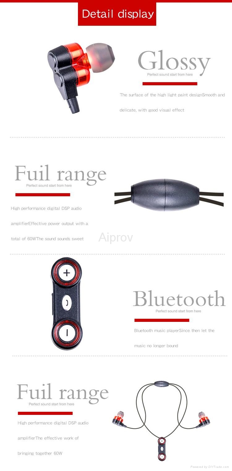 Colorful Fancy Earpiece Double Moving Coil Magnetic switch earphone ...