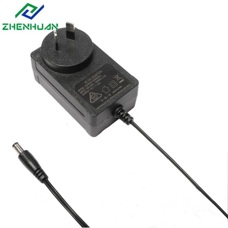 Wall plug in 12V 2A AC/DC power adapter with UL CUL FCC CE ROHS GS KC SAA CB - ZF120A-1202000 ...
