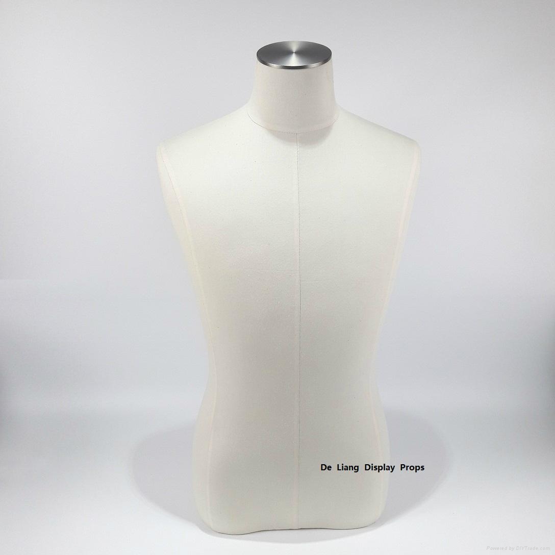 Hot sale torso dummy for men white linon half body ghost mannequin - DL ...