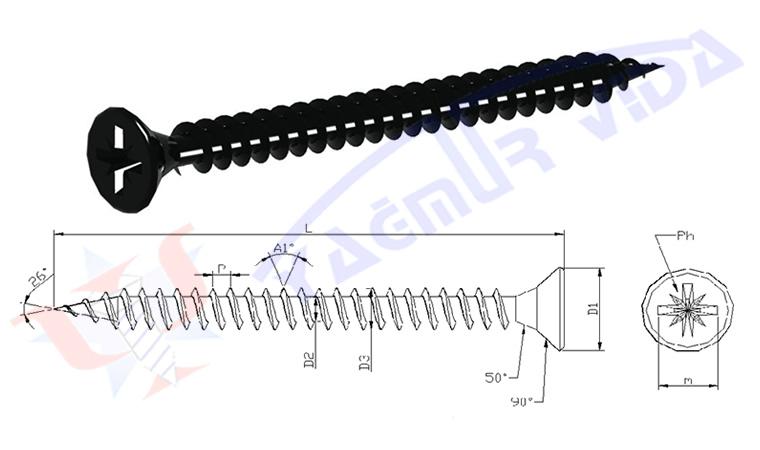 Chipboard Screws - chipboard screw - YAGMUR VIDA (Turkey Manufacturer ...