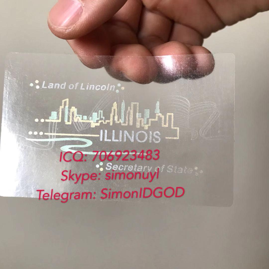 New IL Illinois hologram overlay with UV OVI Driver sticker License for ...