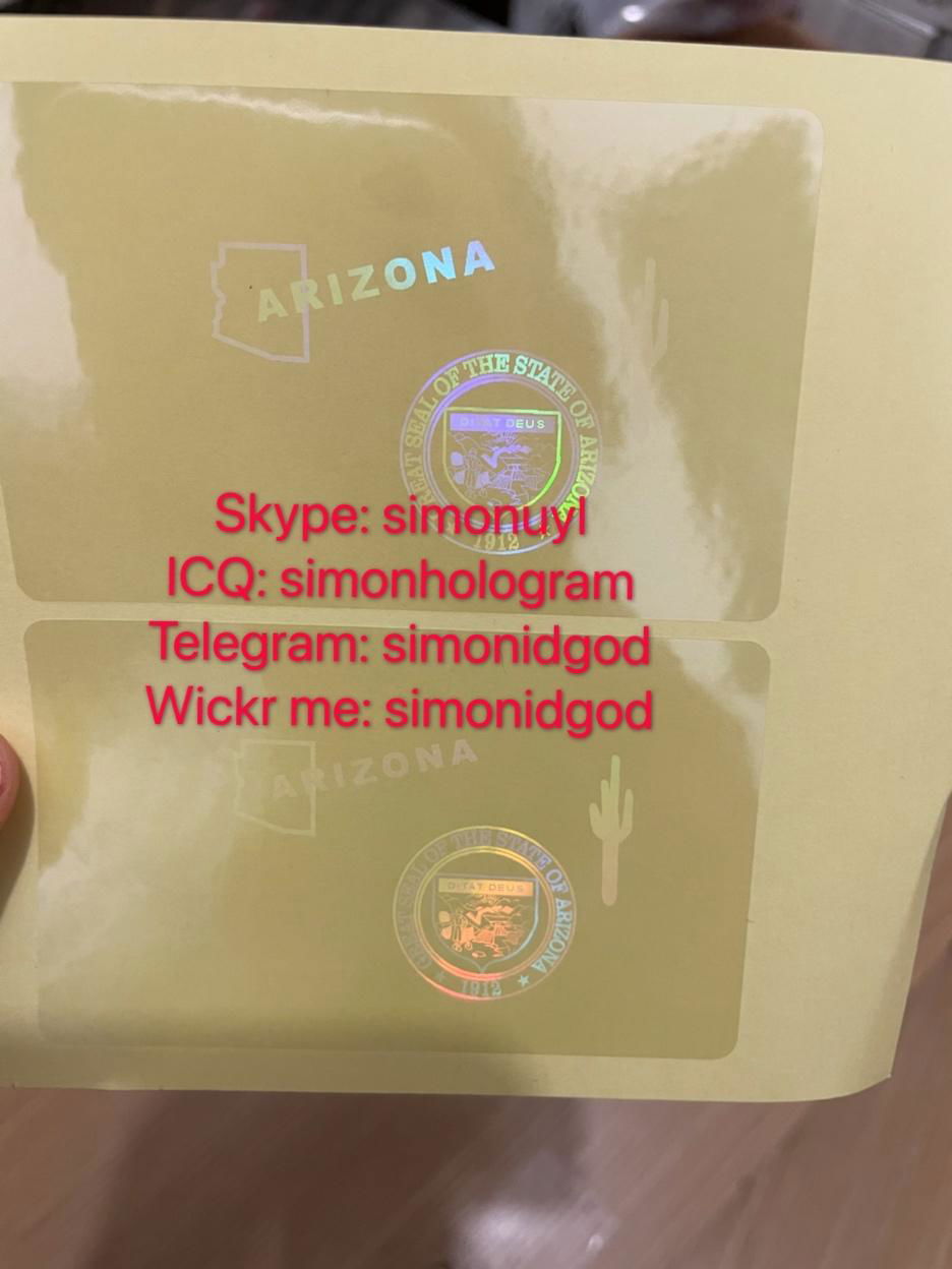 Arizona AZ ID DL hologram overlay Arizona ID template - simonIDGOD ...