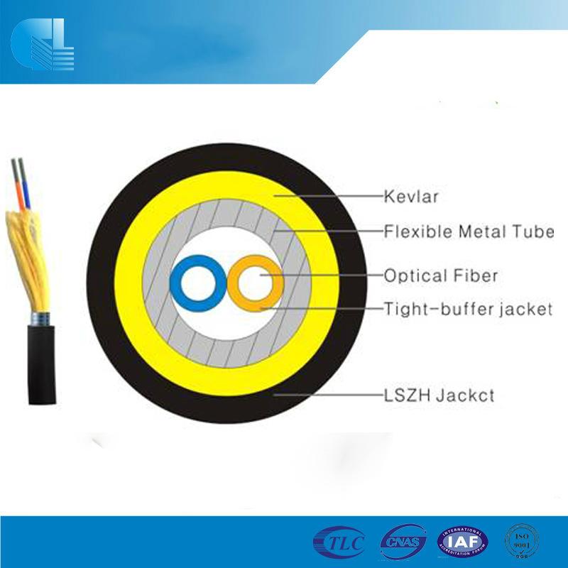 Tactical Fiber Optic Cable with Helical Armored (China Manufacturer ...