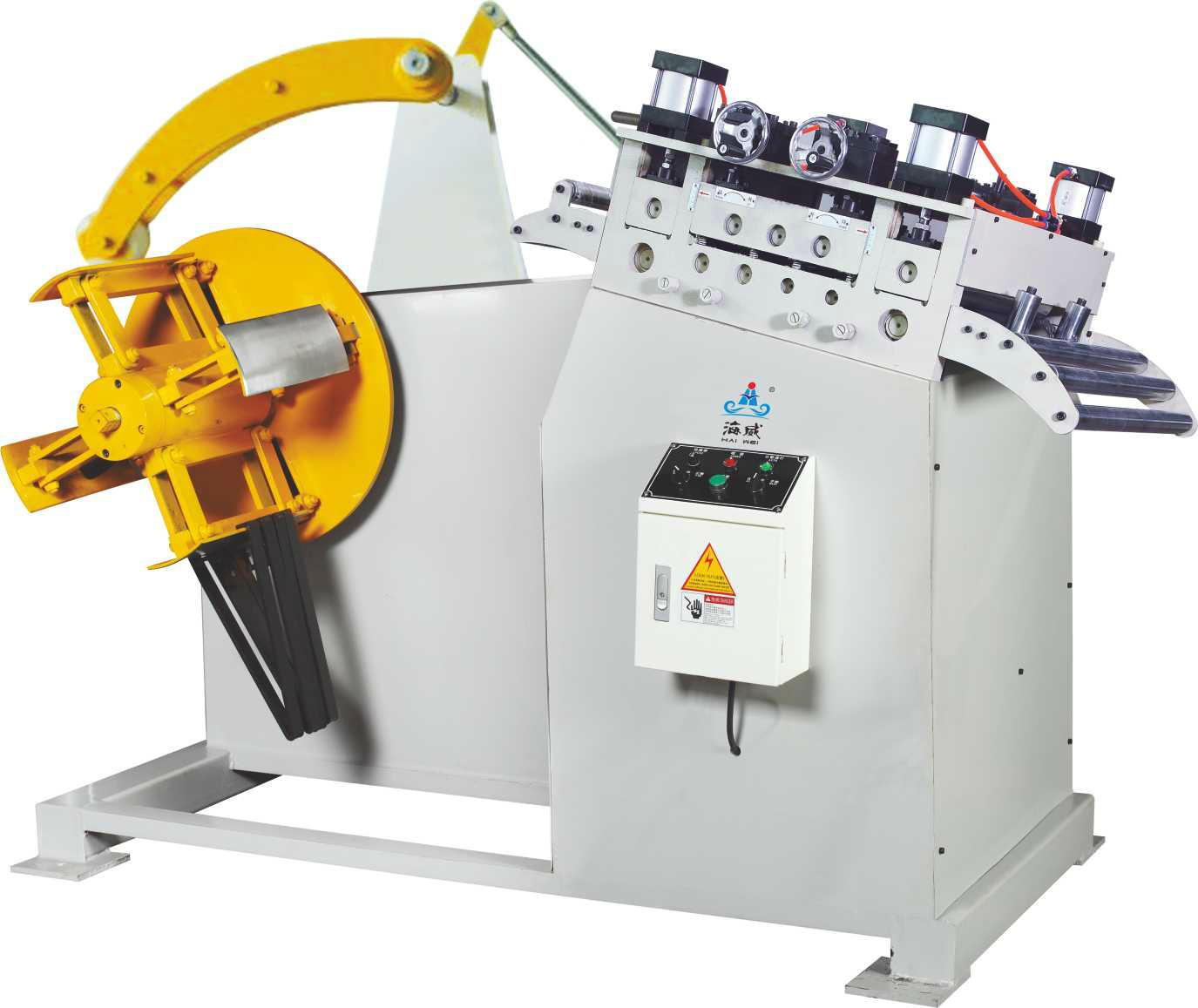 HOT SALE ! 2 in metal decoiler with straightener machine - UL - HAIWEI ...