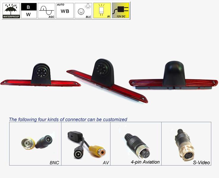 IP68 Night Vision CCD Reverse Car third brake light camera for Ford Transit - JY-680 - Luview ...