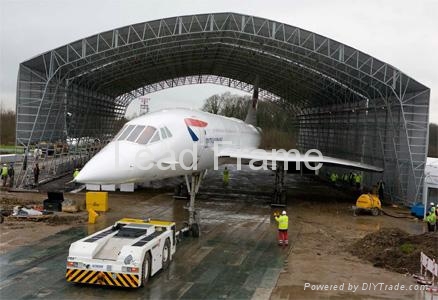 high quality prefab steel space frame aircraft hangar construction - No ...