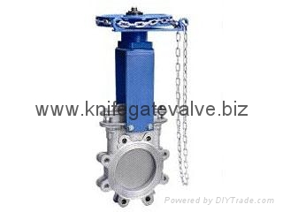 Chainwheel L ed Knife Gate Valve - TBZL73X (China Manufacturer ...