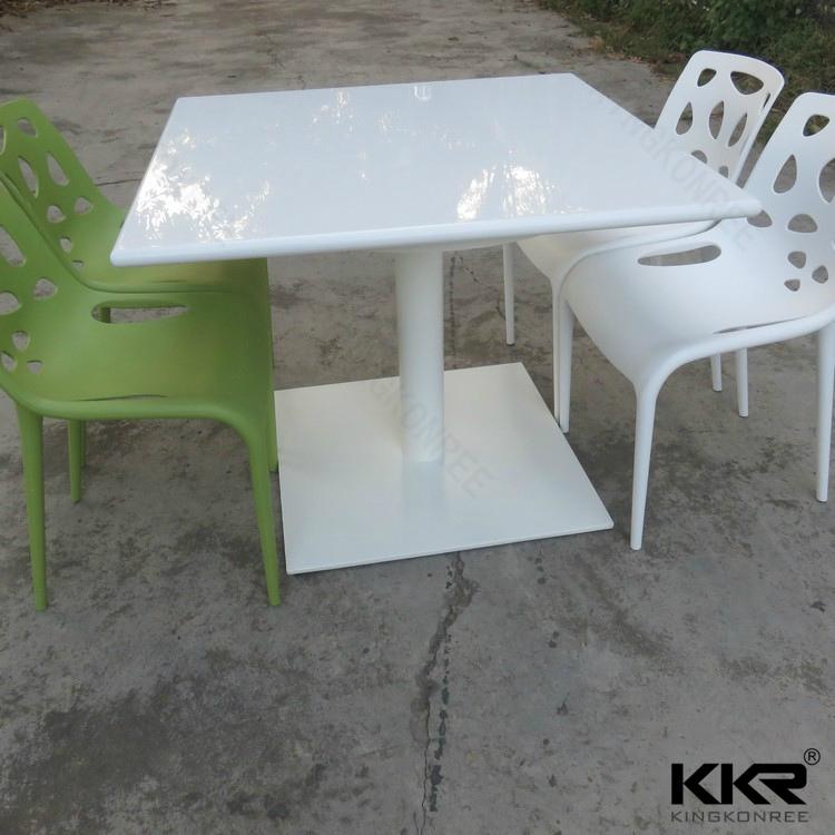 Pure white solid surface dining table - KKR-table - Kingkonree (China ...