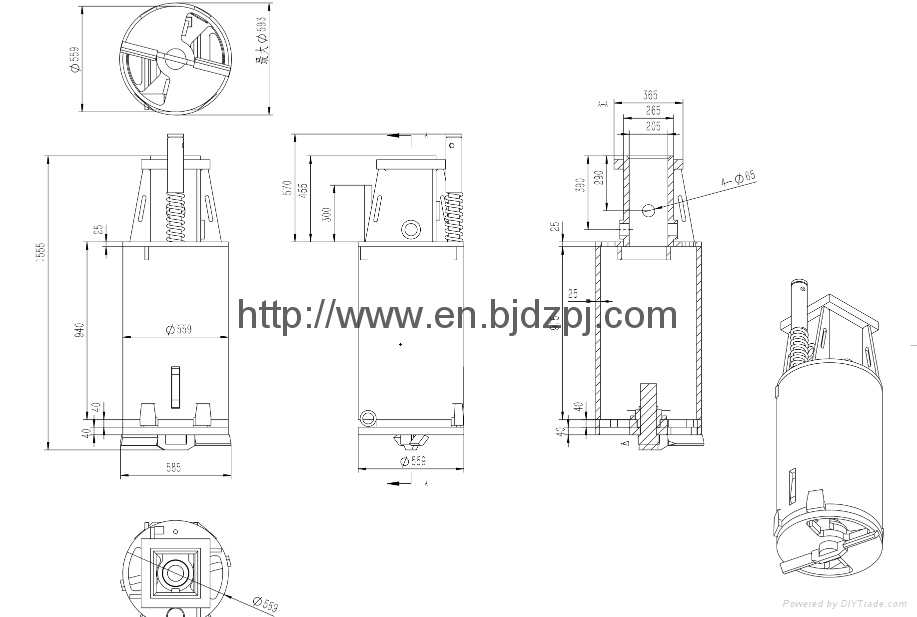 Openable Mud drilling bucket for rotary drilling rig - Dz004 - Dz ...