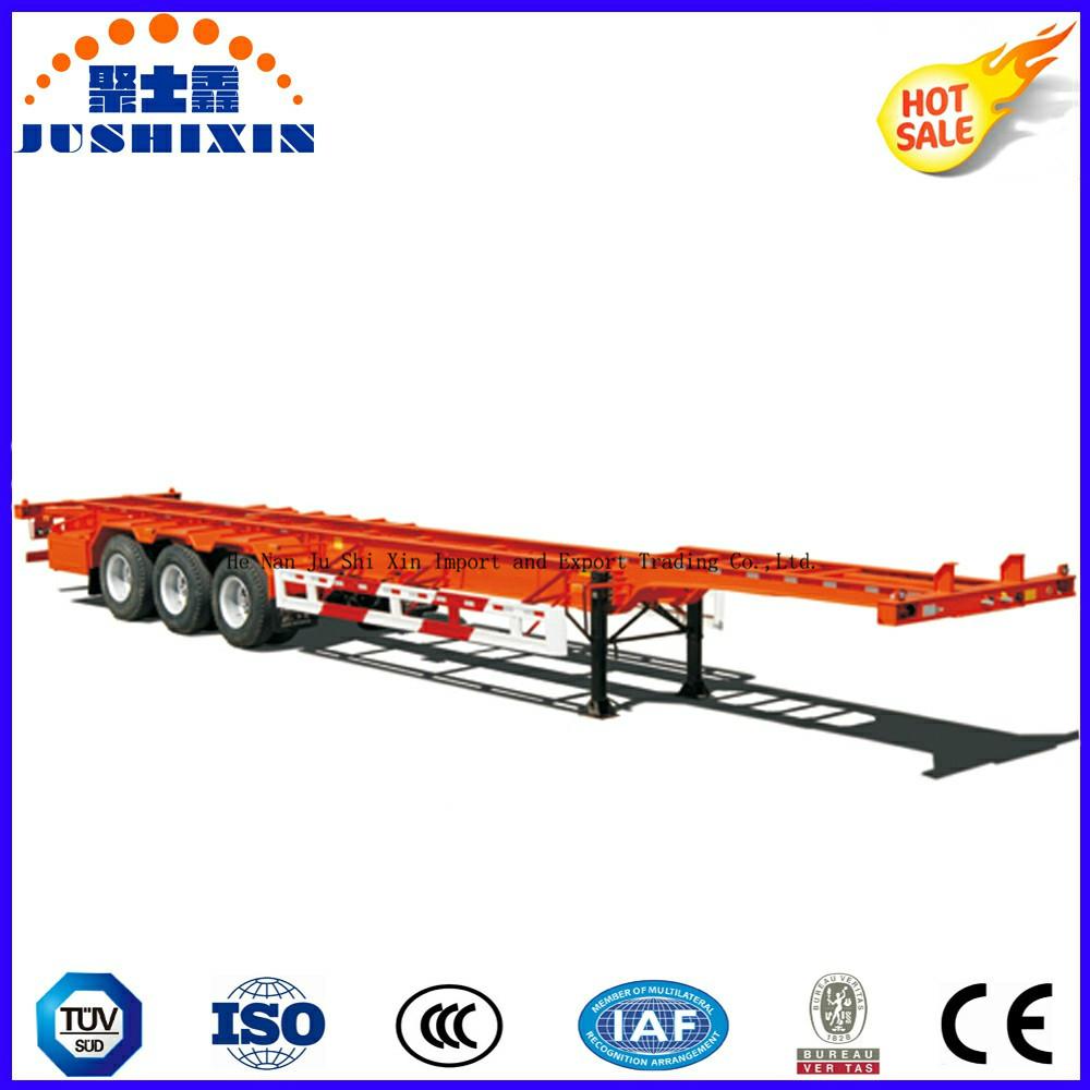 Tri Axle Container Frame Trailer for Truck - JSX9401TJZG9 - JUSHIXIN ...