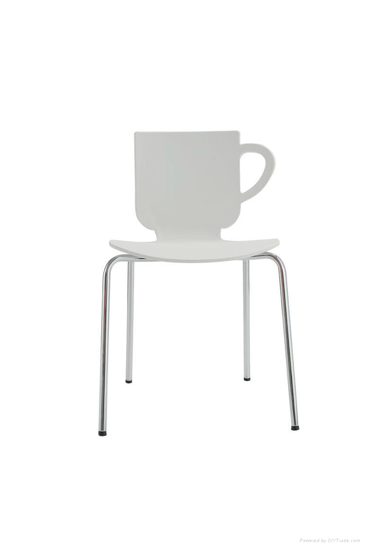 Competitive Price Cup Shape Plastic Chair with Steel Frame - DJ-S1032 ...