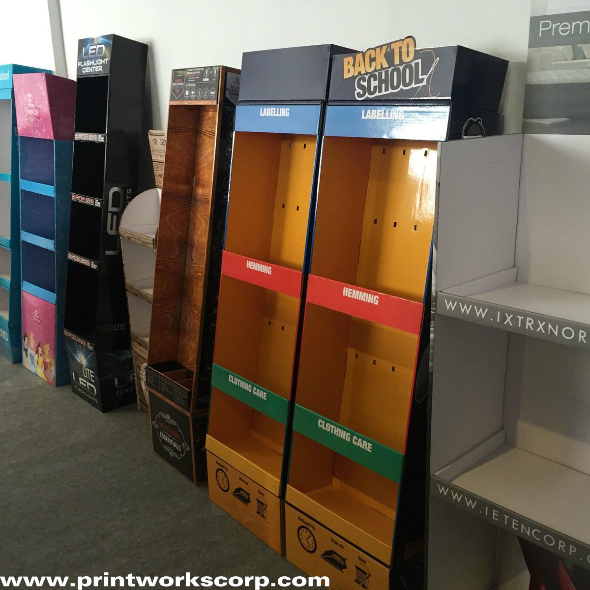 Custom Cardboard Paper Display Shelf Unit - PWP-B-001 - Printworks ...