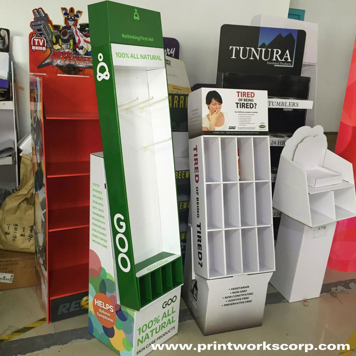 Custom Cardboard Paper Display Shelf Unit - PWP-B-001 - Printworks ...