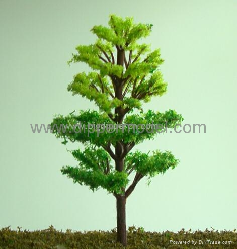 Various model trees for architectural model and train model scene ...
