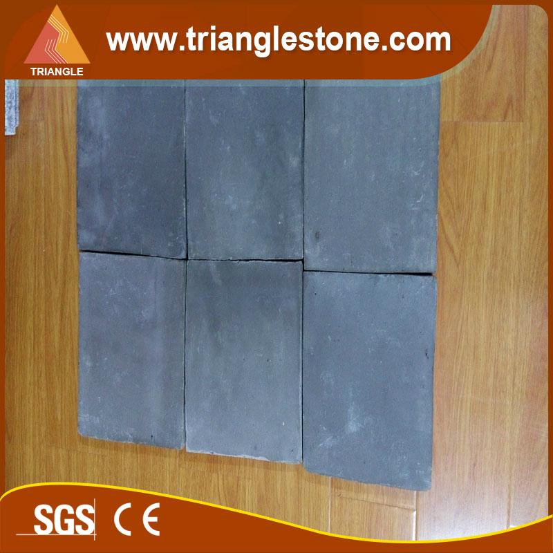 black handmade terracotta floor tile - triangle (China Manufacturer ...