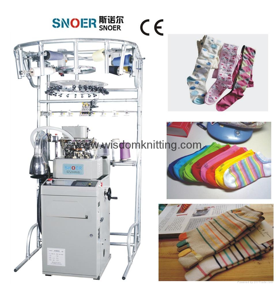 full computerized plain socks knitting machine - WSD-6FP - wisdom ...